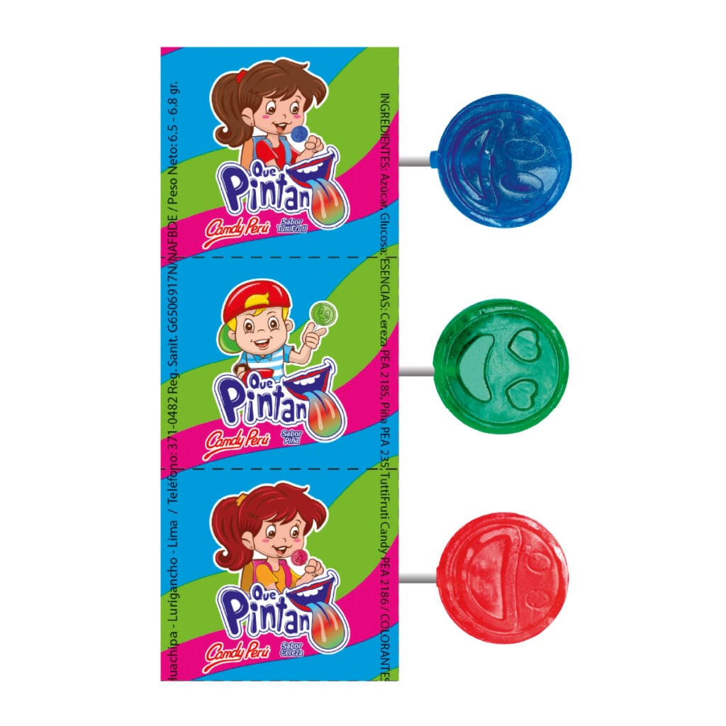 PALETAS QUE PINTAN 10 UND | Candy Perú - Fabrica de Golosinas