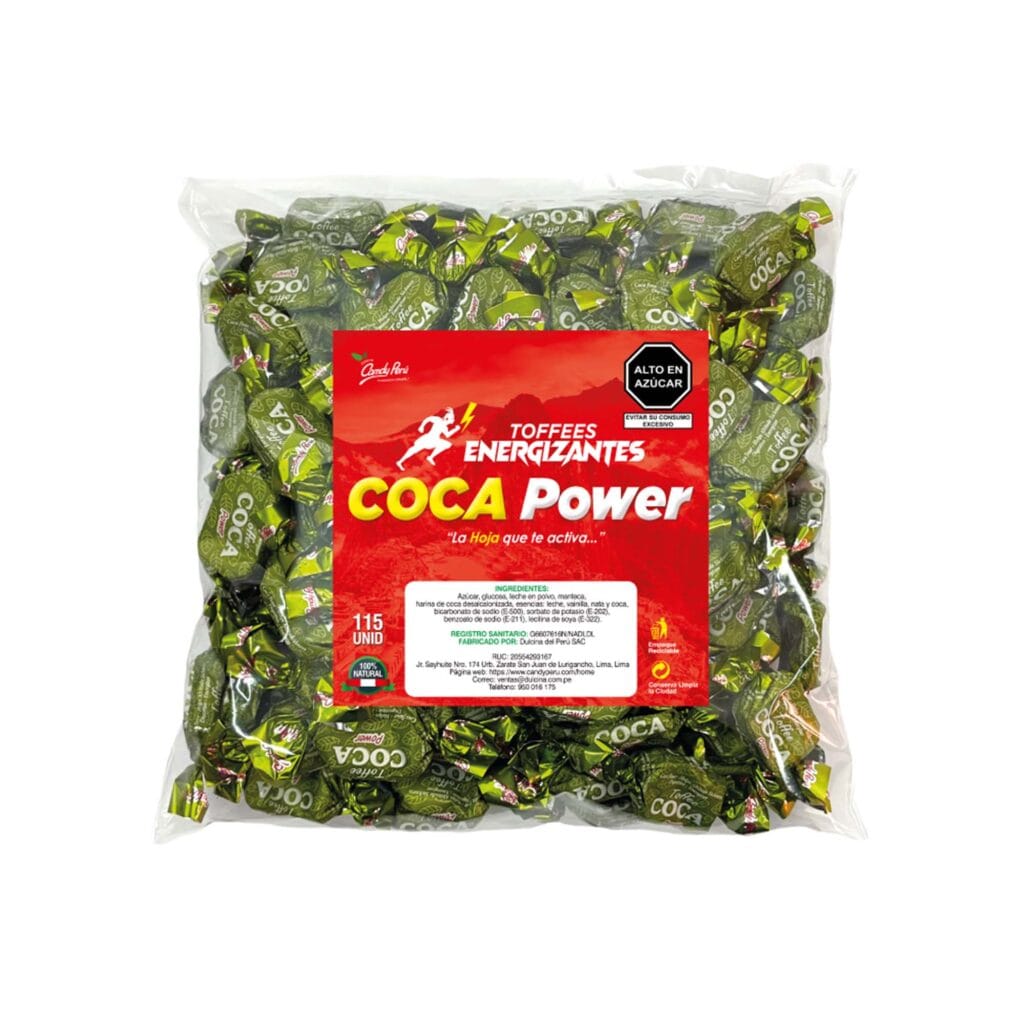 TOFFEES SUPER COCA POWER ENERGIZANTE 115 und | Candy Perú - Fabrica de ...
